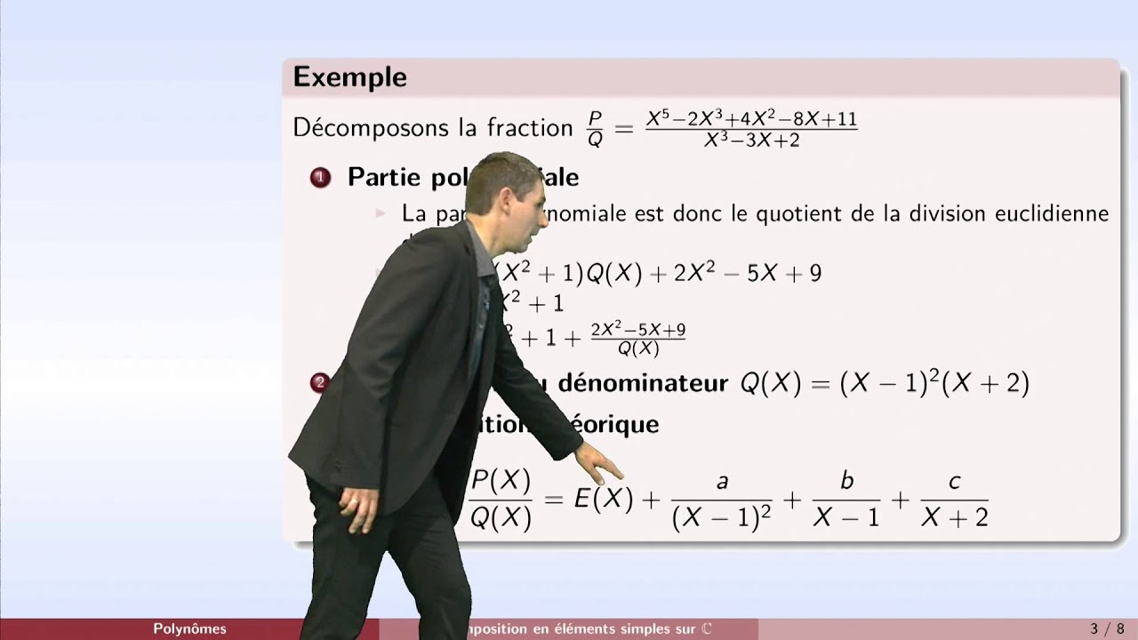 Polynômes - partie 4 : fractions rationnelles - YouTube