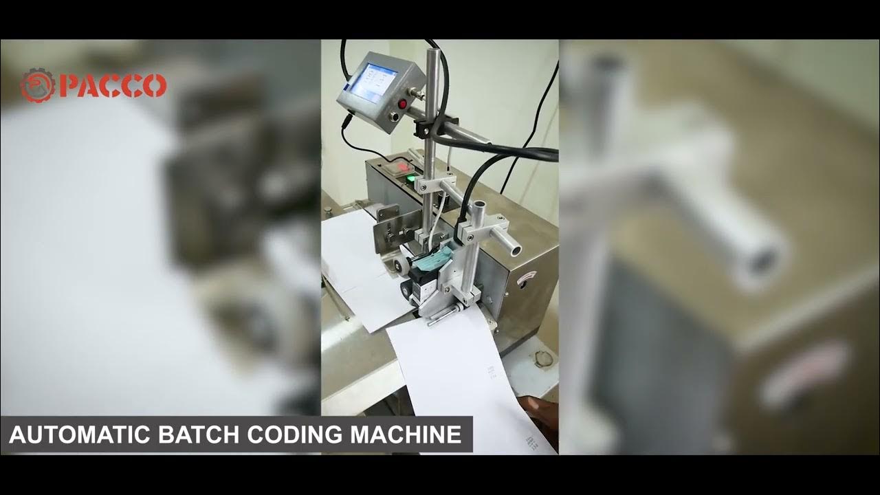 Automatic Batch Coding Machine in Action - Pacco Automation Coimbatore - YouTube