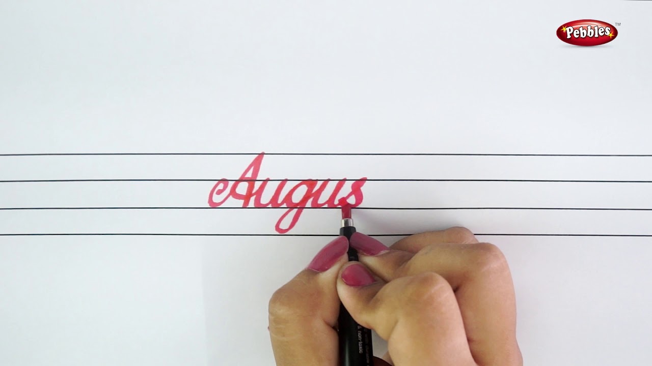 Calligraphy Basics | Writing Names of the Months in Calligraphy | Learn ...