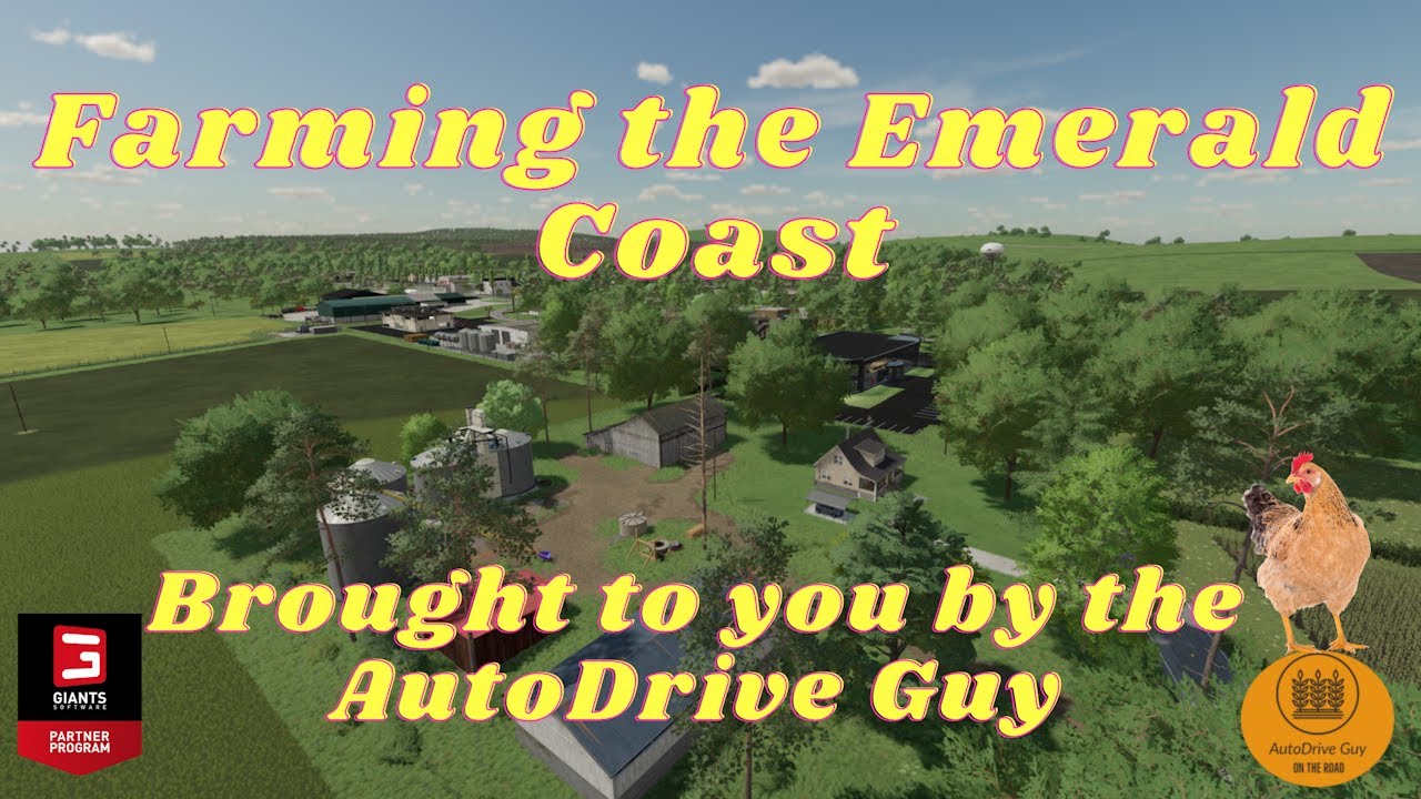 Farming Simulator 22 - Farming On The Emerald Coast AutoDrive - YouTube