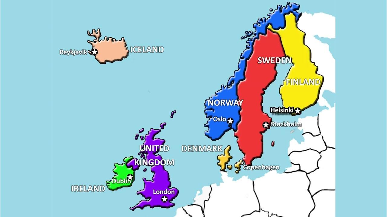 Europe, Scandinavia/British Isles – Rap the Map to learn the countries ...