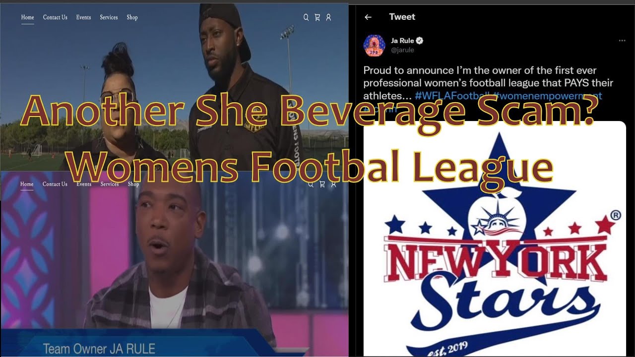 Is Ja Rule Caught up in another Scam? Womens Football League - YouTube