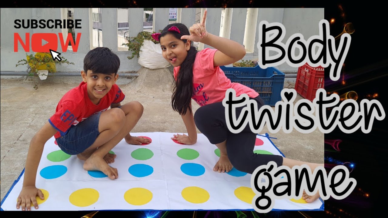 Body twister game#bend & twist your body||Aadhya and hridhu - YouTube