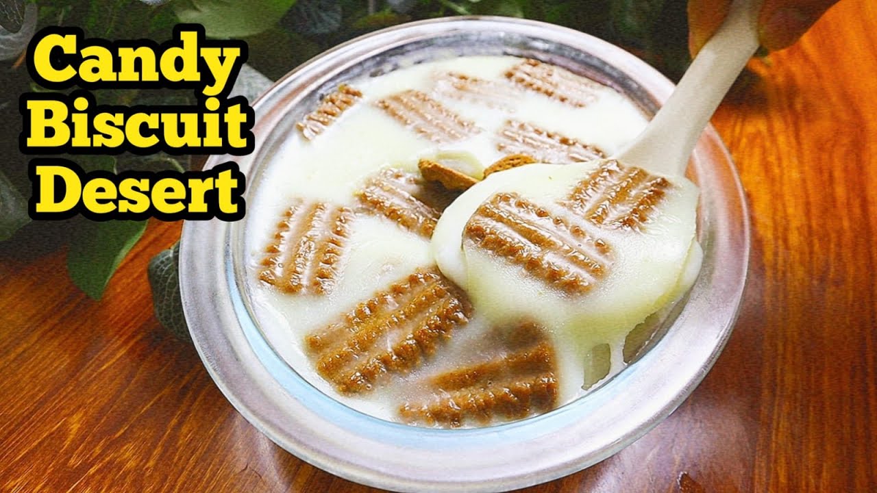 Easy Quick And Delicious Candy Biscuit Desert || recipe || By ...