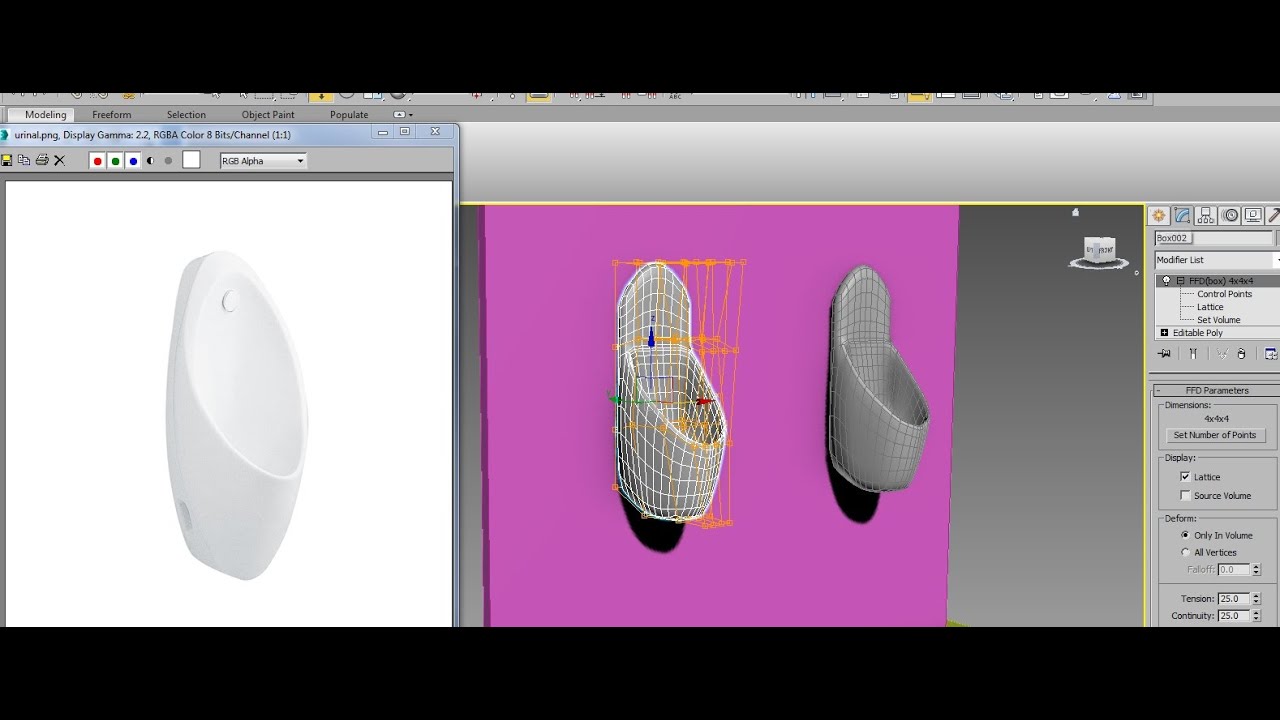 Tutorial on Modeling a TOTO Urinal in 3dsmax. - YouTube