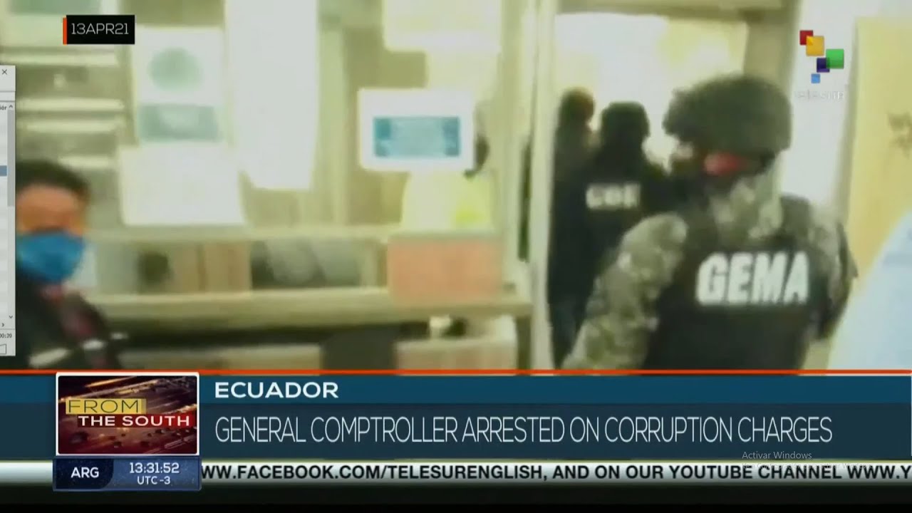 Ecuador: General Comptroller arrested on corruption charges - YouTube