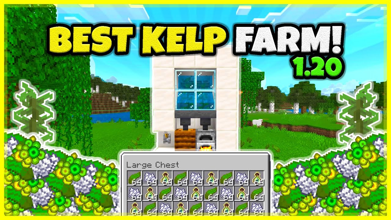 BEST 0 TICK KELP XP/BONEMEAL FARM! (VERY FAST!) In Minecraft Bedrock 1. ...