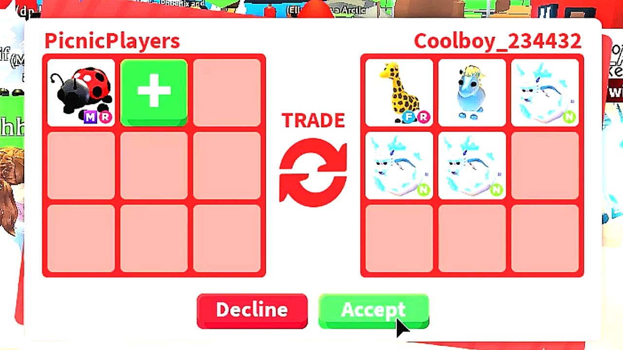 QUICK!! SHOULD I ACCEPT THIS TRADE?? Mega Ladybug Adopt Me New Farm ...