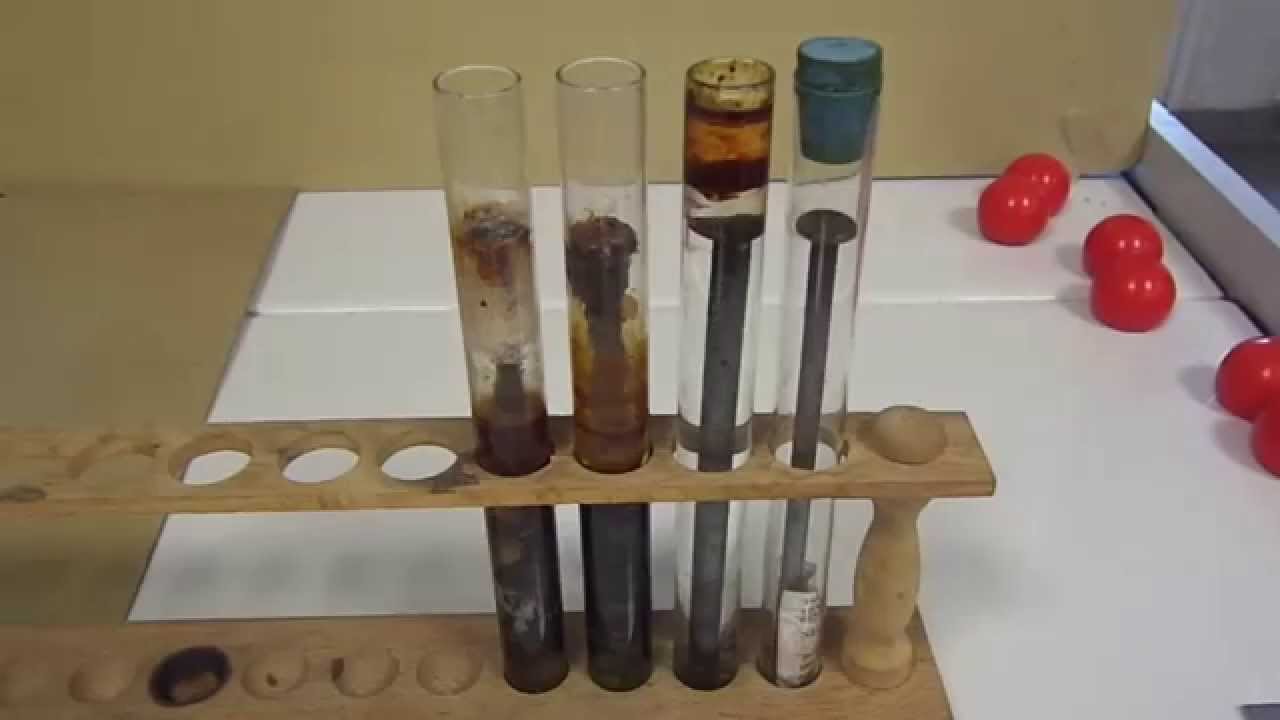720 troisième chimie : formation de la rouille - YouTube