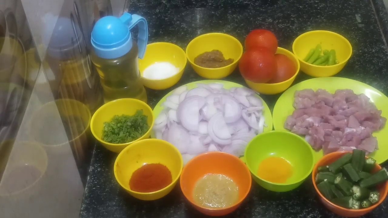 okra with mutton recipe |hyderabadi bhendi ka sherwa|bhindi ka shorba ...
