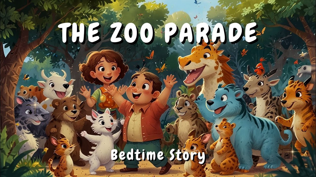 The Zoo Parade - Bedtime Story for Kids | Storytelling with Relaxing ...