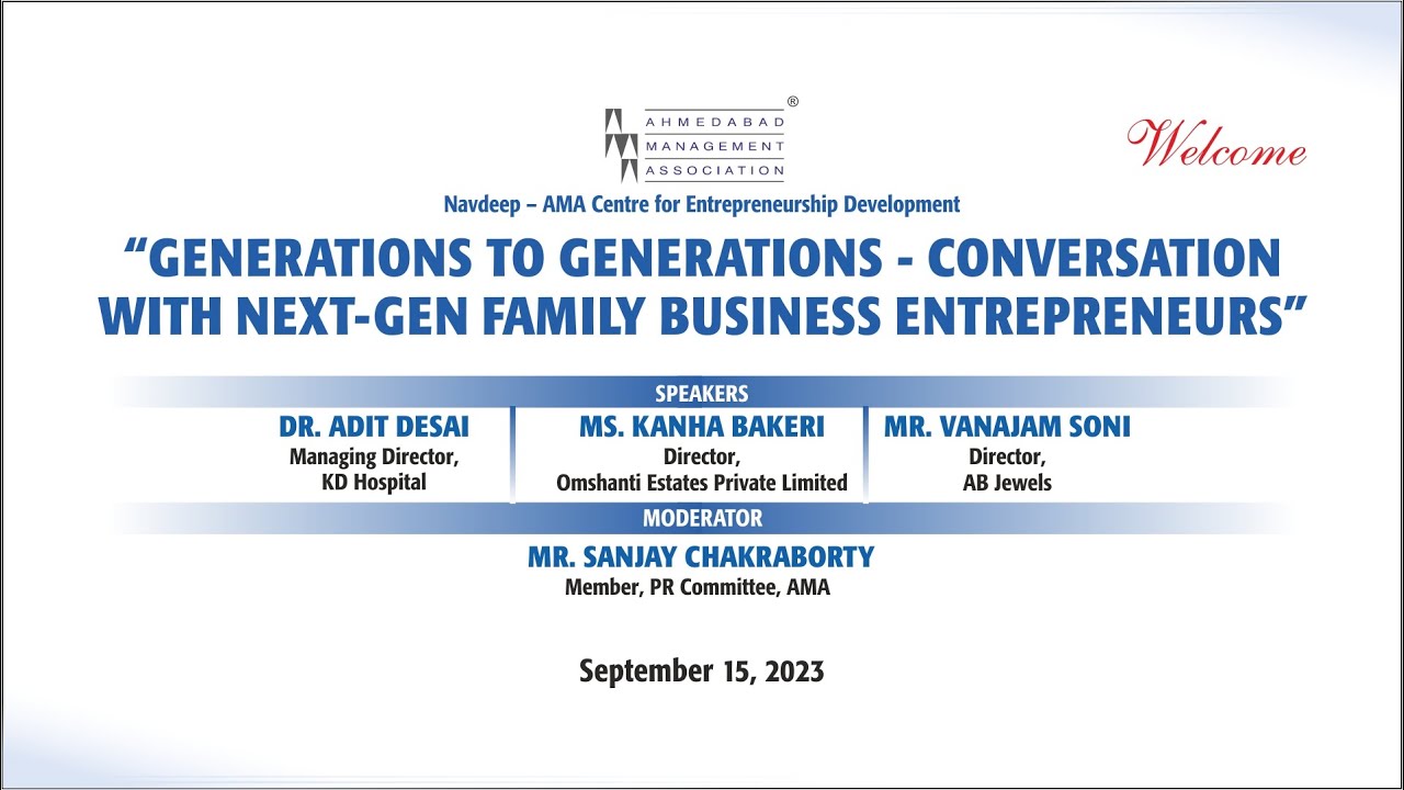 Generations to Generations - Conversation with Next-Gen Family Business ...