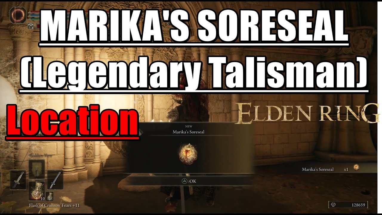 Elden Ring - How to Find MARIKA'S SORESEAL Legendary Talisman (location ...