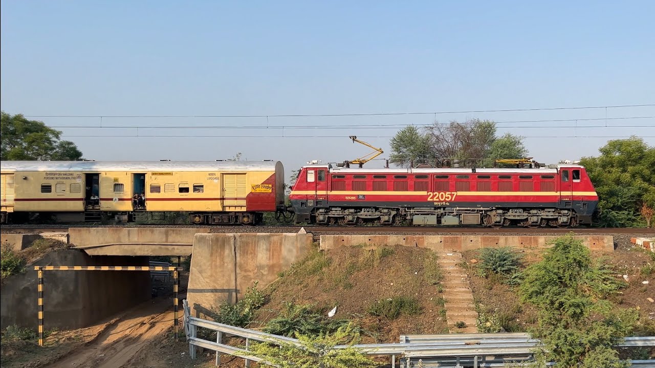 Shanti Express Transporting A Second Class Coach with Panvel ...