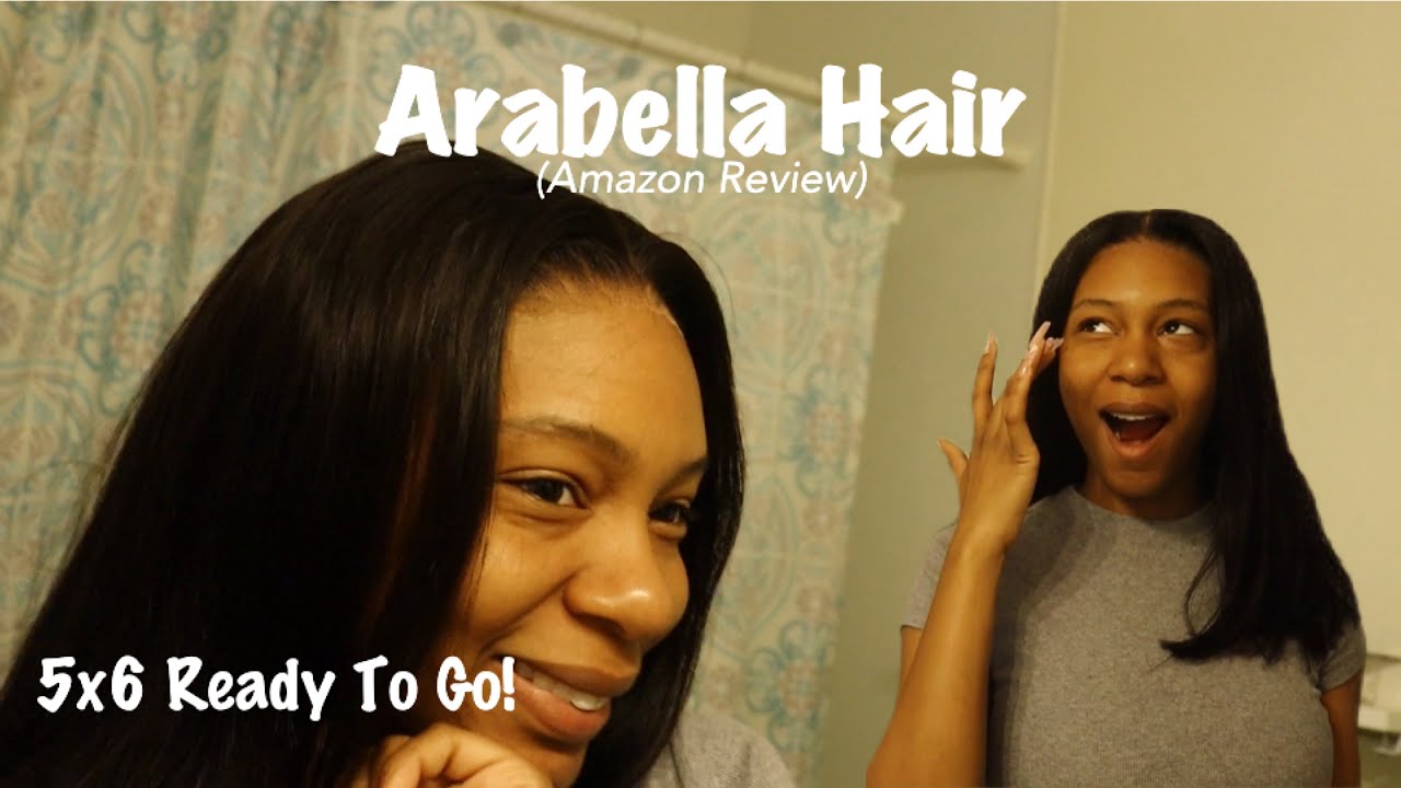 Trying Amazon’s "Arabella Hair" Ready To Wear Glueless Wig! - YouTube