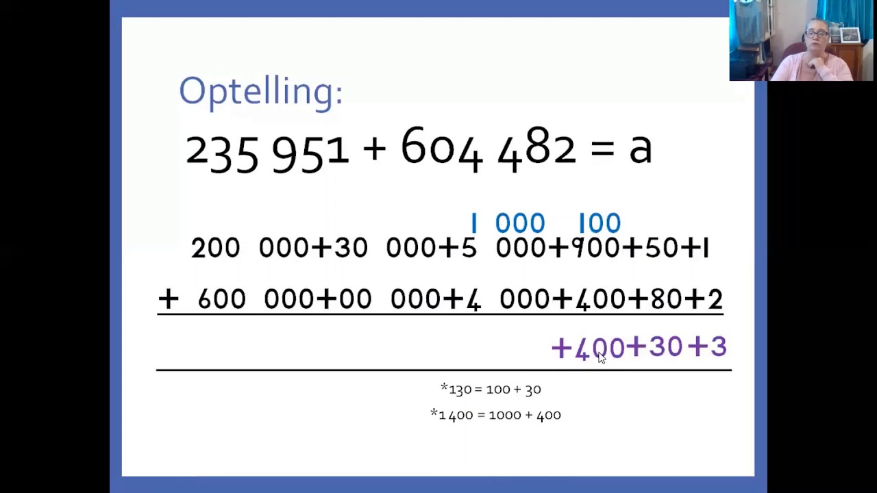 Optelling Uitgebreide kolom metode - YouTube