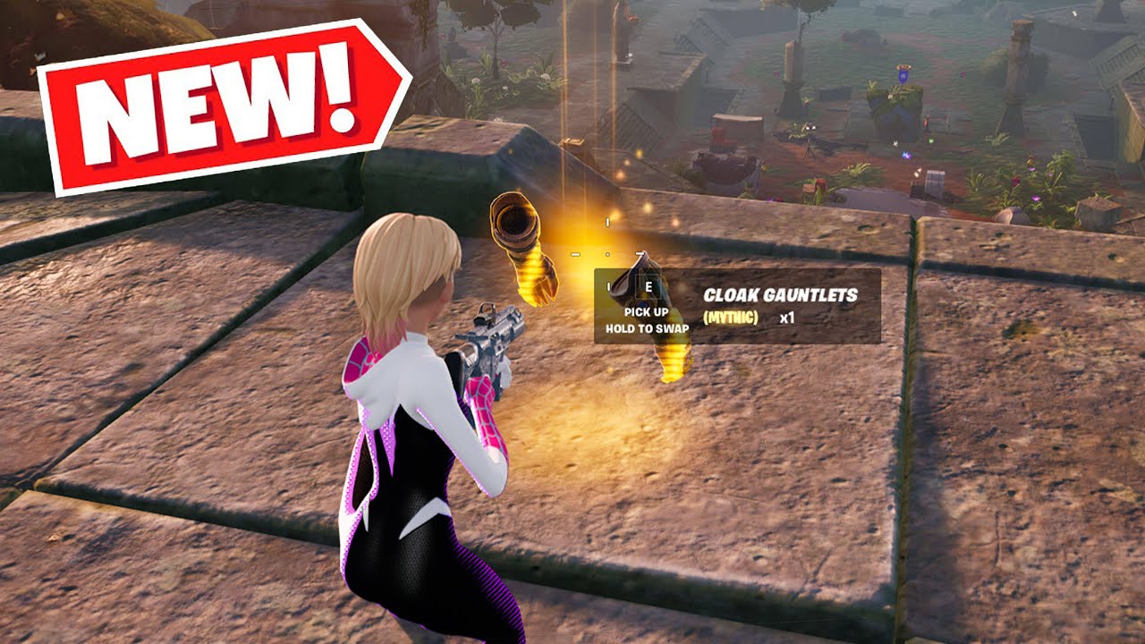 Mythic Cloak Gauntlets Location and Gampelay | Fortnite Chapter 4 ...
