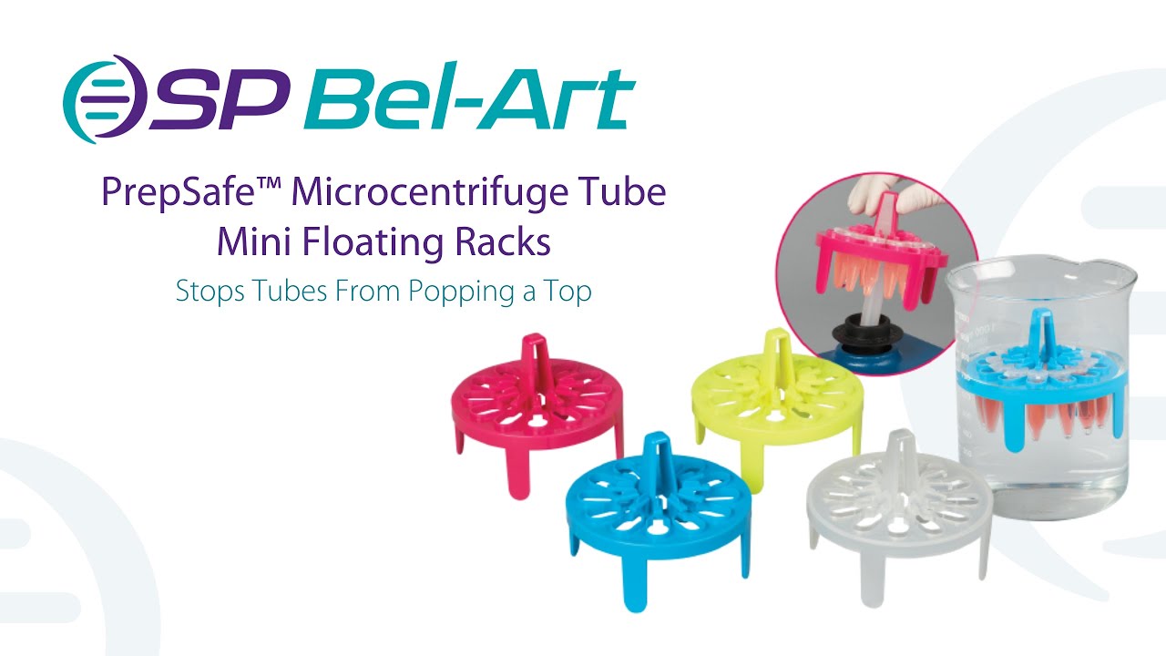 PrepSafe™ Floating Racks Keep Microcentrifuge Tubes Secure & Caps ...