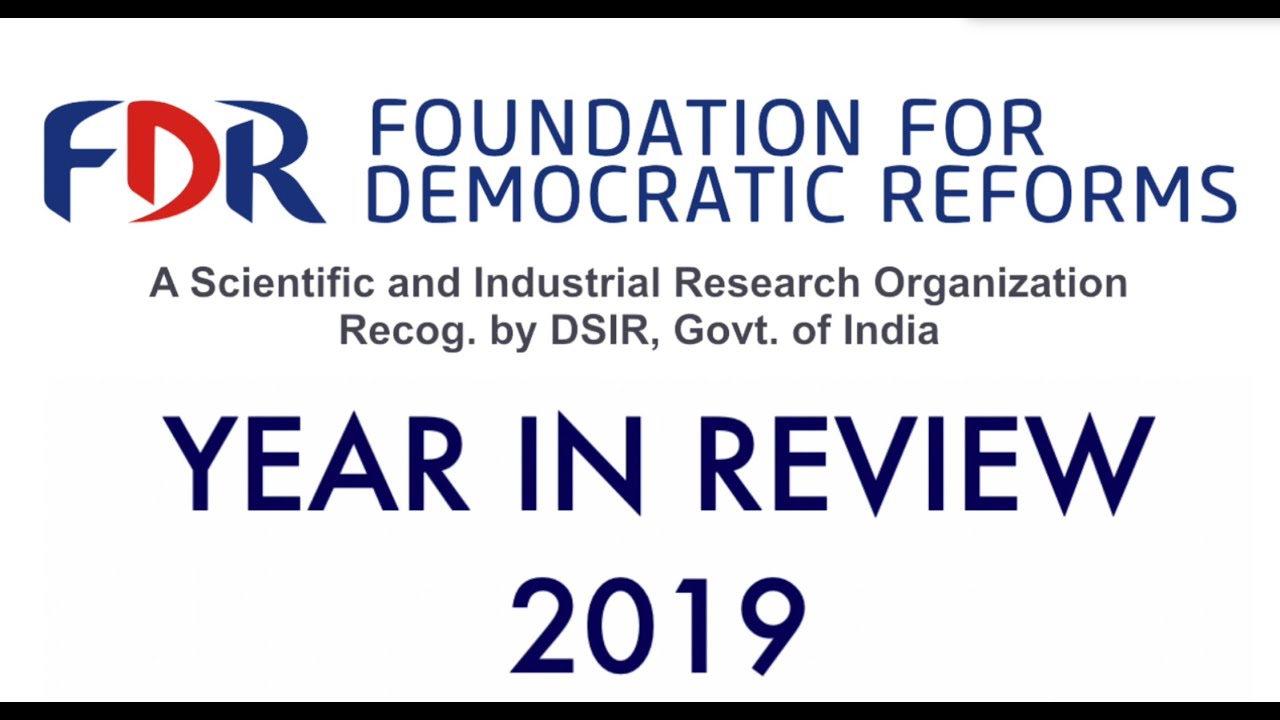 Foundation for Democratic Reforms - Year In Review 2019 - YouTube
