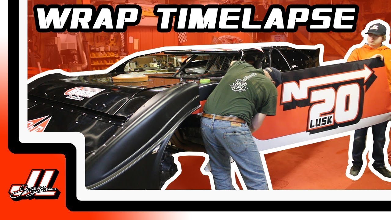 Dirt Late Model Wrap Timelapse - YouTube