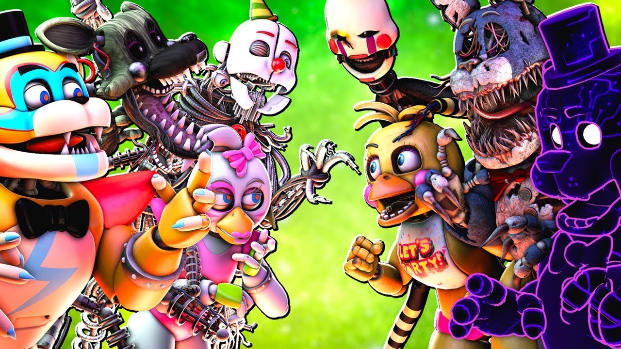 Top 5 Five Nights at Freddy's FIGHT Animations 2025 (FNAF VS Animation ...