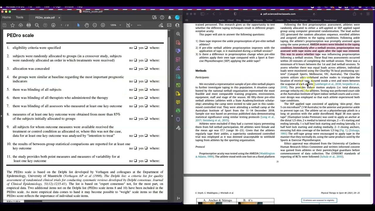 How to score using the PEDro - YouTube