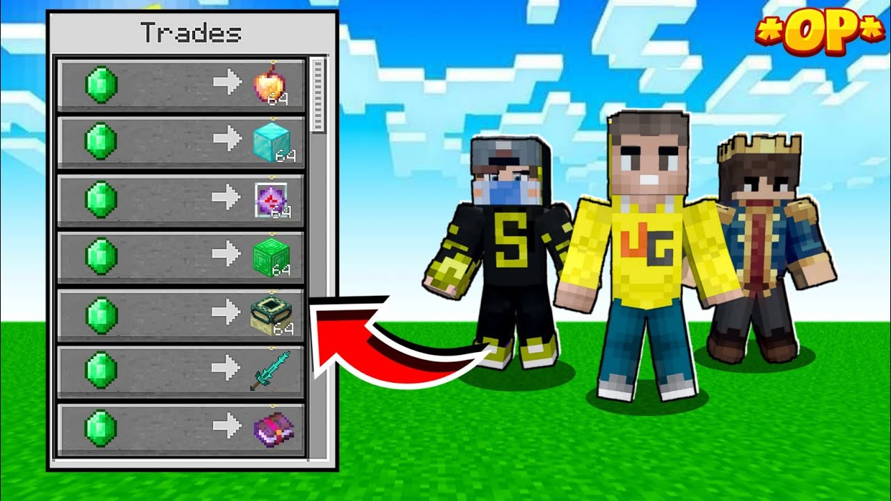 Trading OP Items with Minecraft YouTubers! Epic Deals and Unbelievable ...