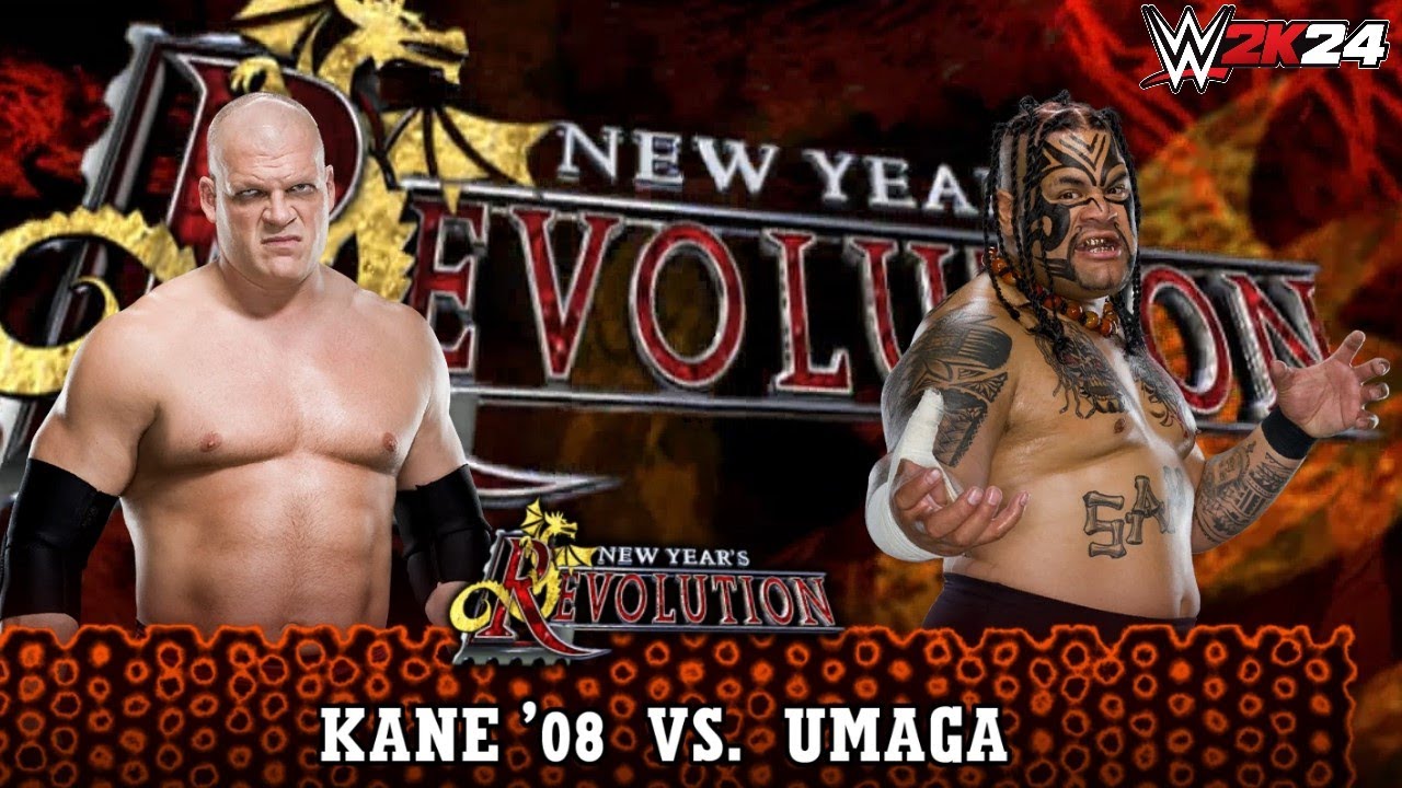 Full Match - Kane '08 vs Umaga: New Year Revolution|WWE 2K24 - YouTube
