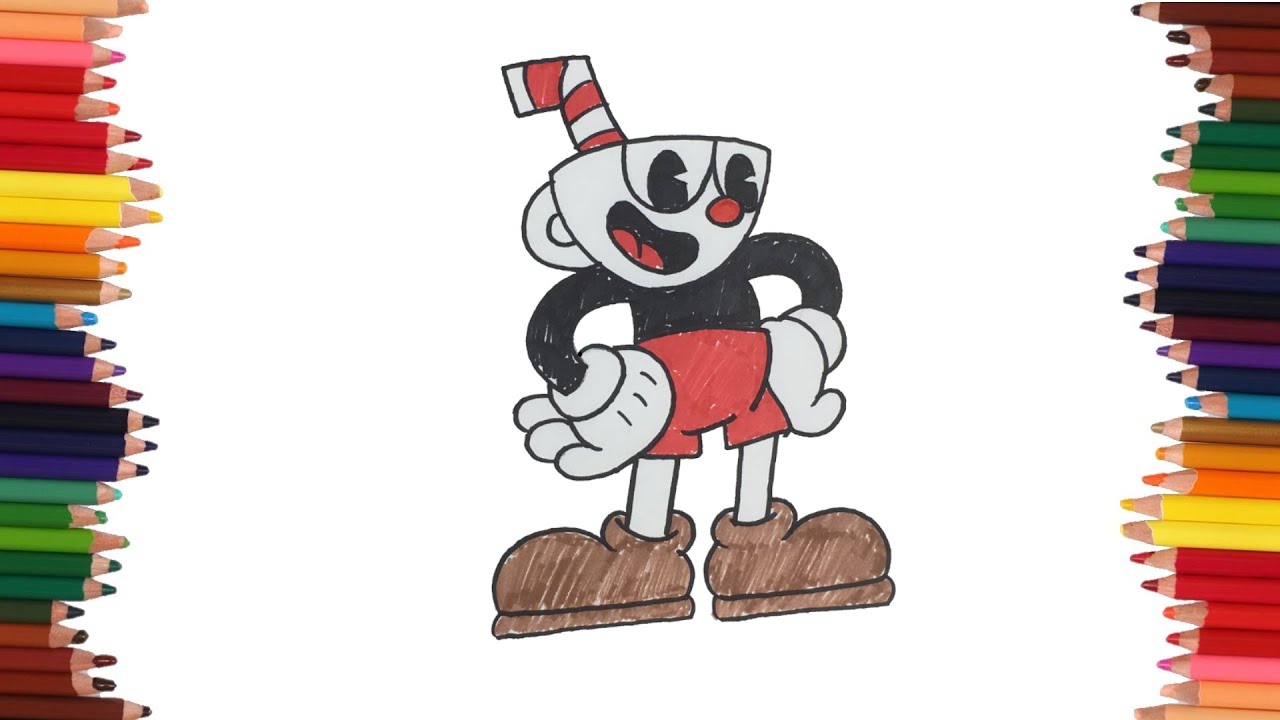 Cómo dibujar y colorear a Cuphead | Dibujos faciles - YouTube