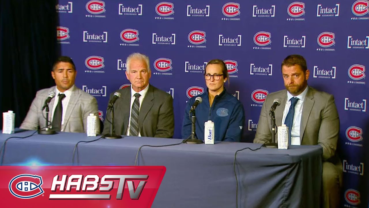 Canadiens hockey development staff address the media | FULL PRESS ...