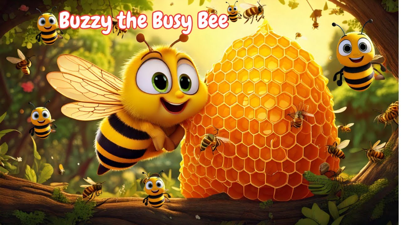 🐝🎶 Buzzy the Busy Bee | Fun Honeybee Song for Kids | Educational ...