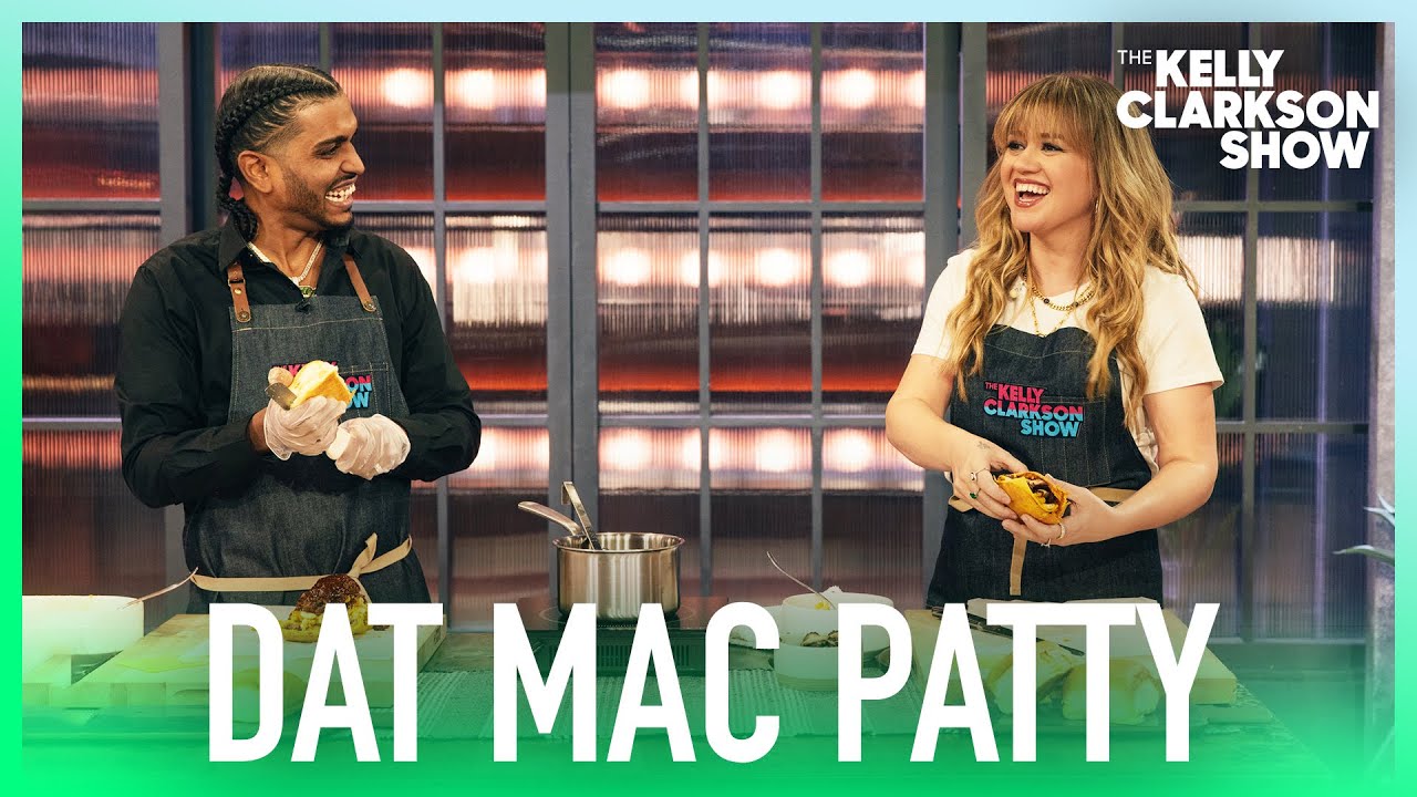 Kelly Clarkson Makes Viral Dat Mac Patty From Datz Deli - YouTube