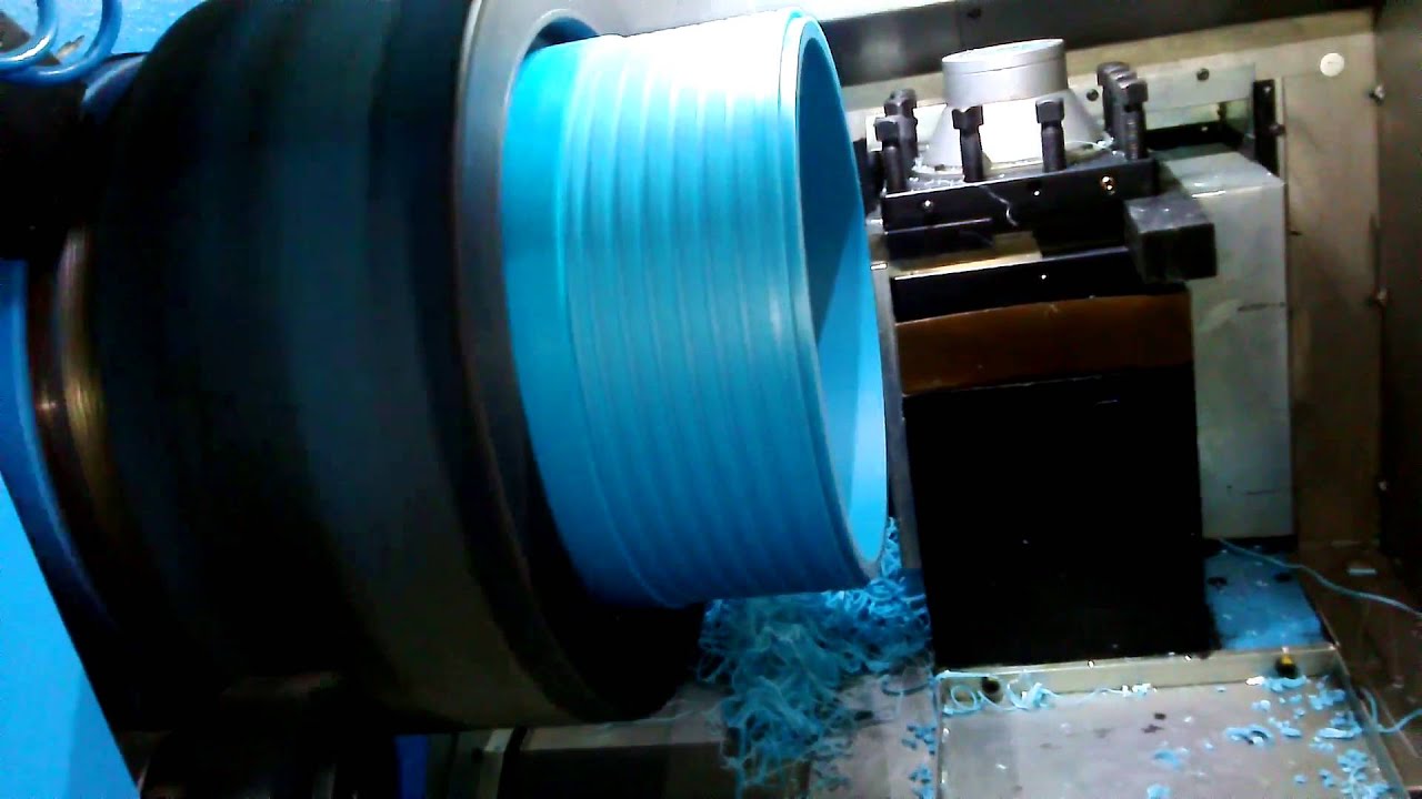 Casing pipe threading machine - YouTube