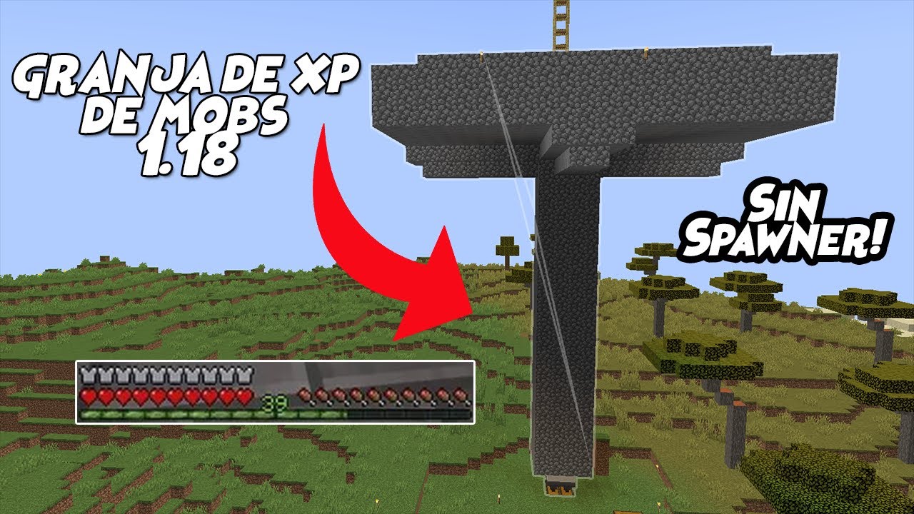 GRANJA DE EXPERIENCIA EN MINECRAFT (GRANJA DE MOBS) 1.18 | MINECRAFT ...