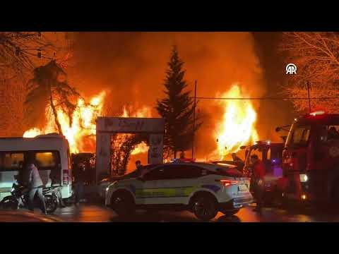 Diyarbakır’da kafede yangın