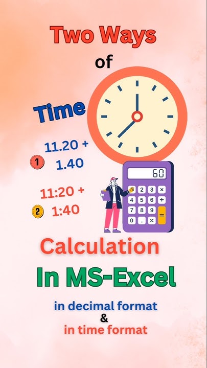 Two ways of Time Calculation in Excel #excel #exceleducation #excelworld - YouTube