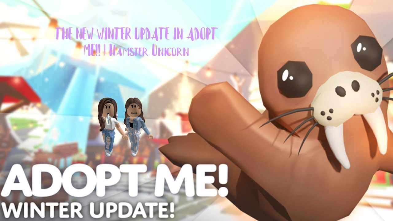 THE NEW WINTER UPDATE IN ADOPT ME!! | Hamster Unicorn - YouTube