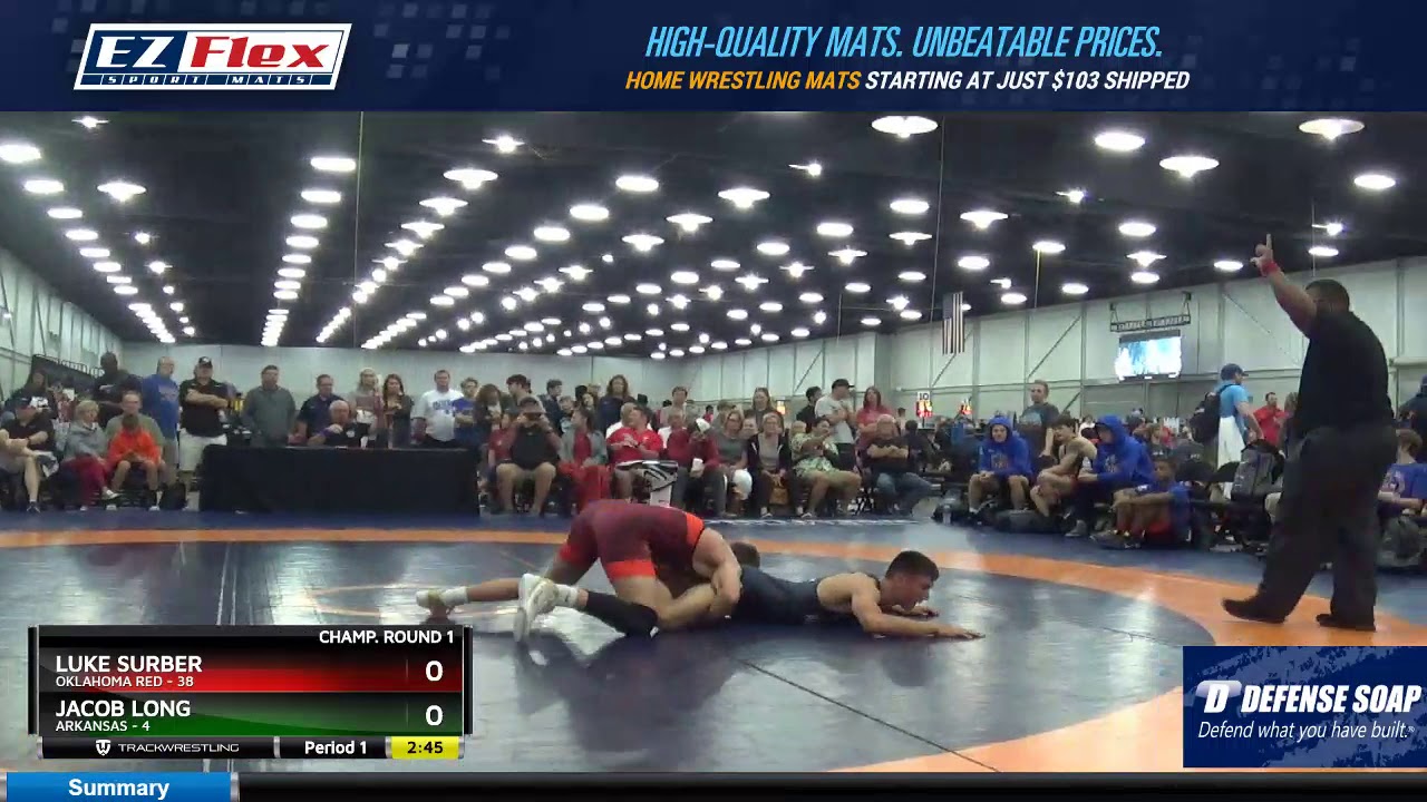 Mat 8 160 Luke Surber Oklahoma Red Vs Jacob Long Arkansas - YouTube