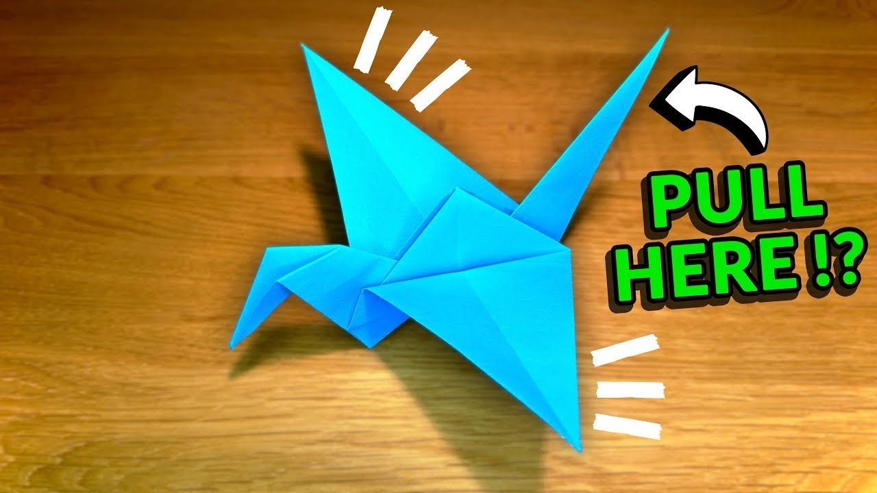How to make a paper FLIPPING BIRD - Fun & Easy Origami - YouTube