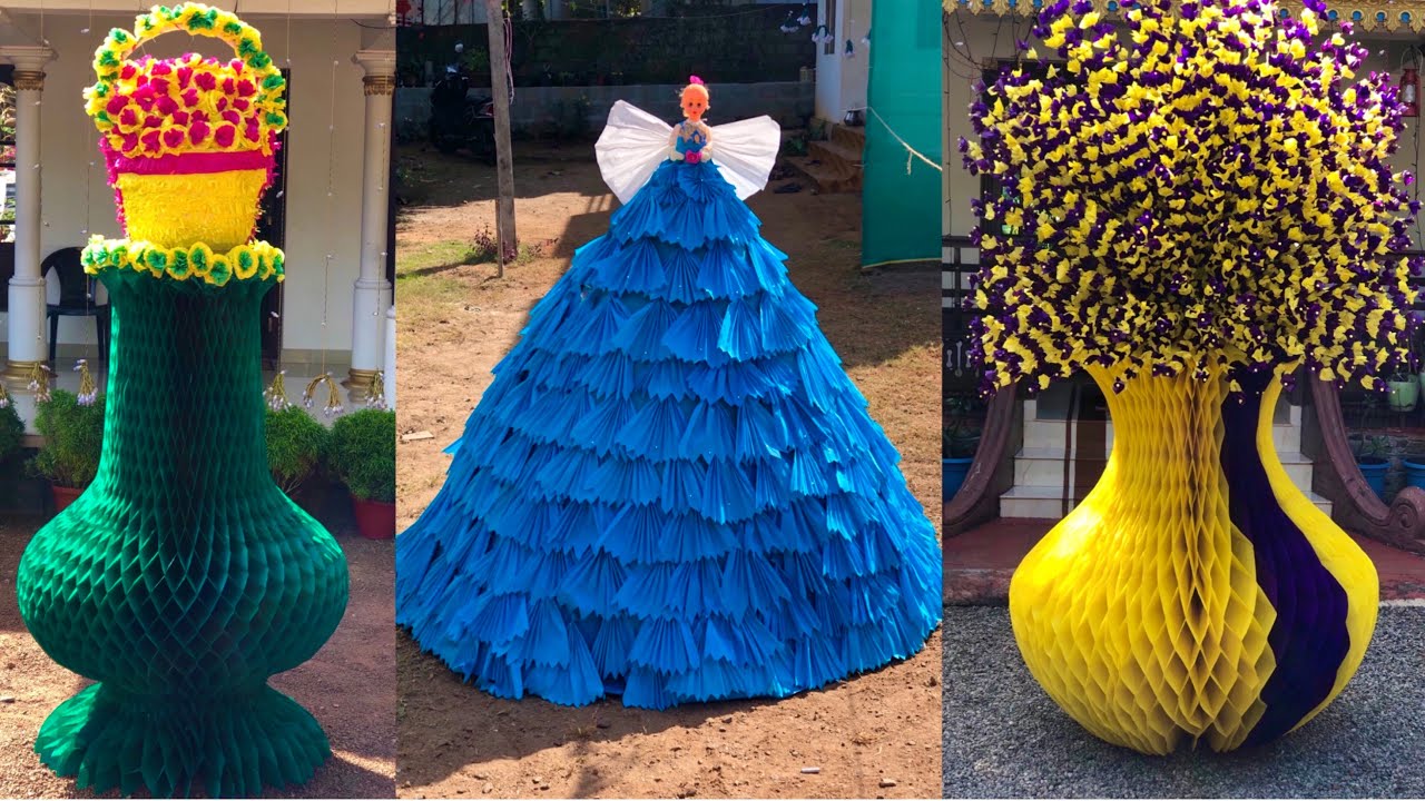 NEW !!🌹Pindi Decoration Ideas | Pindi Perunnal Flower Making Simple ...