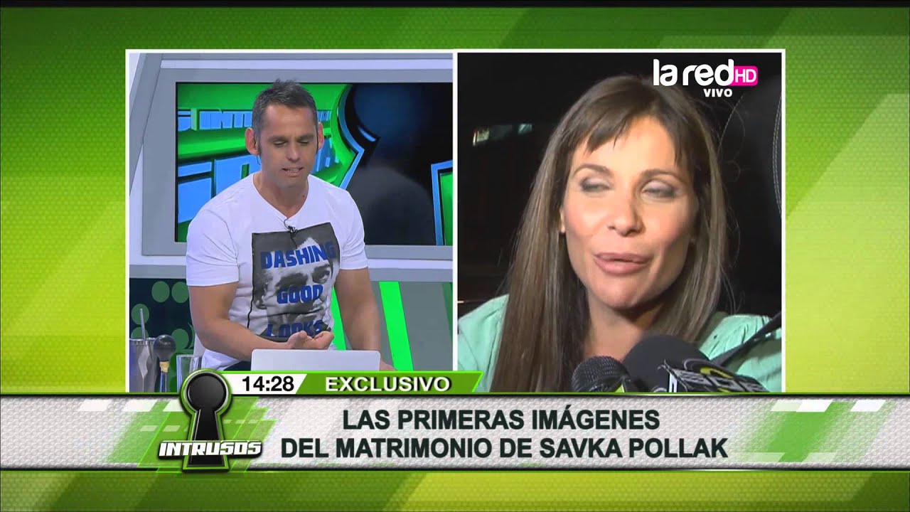 Las primeras imágenes del matrimonio de Savka Pollak - YouTube