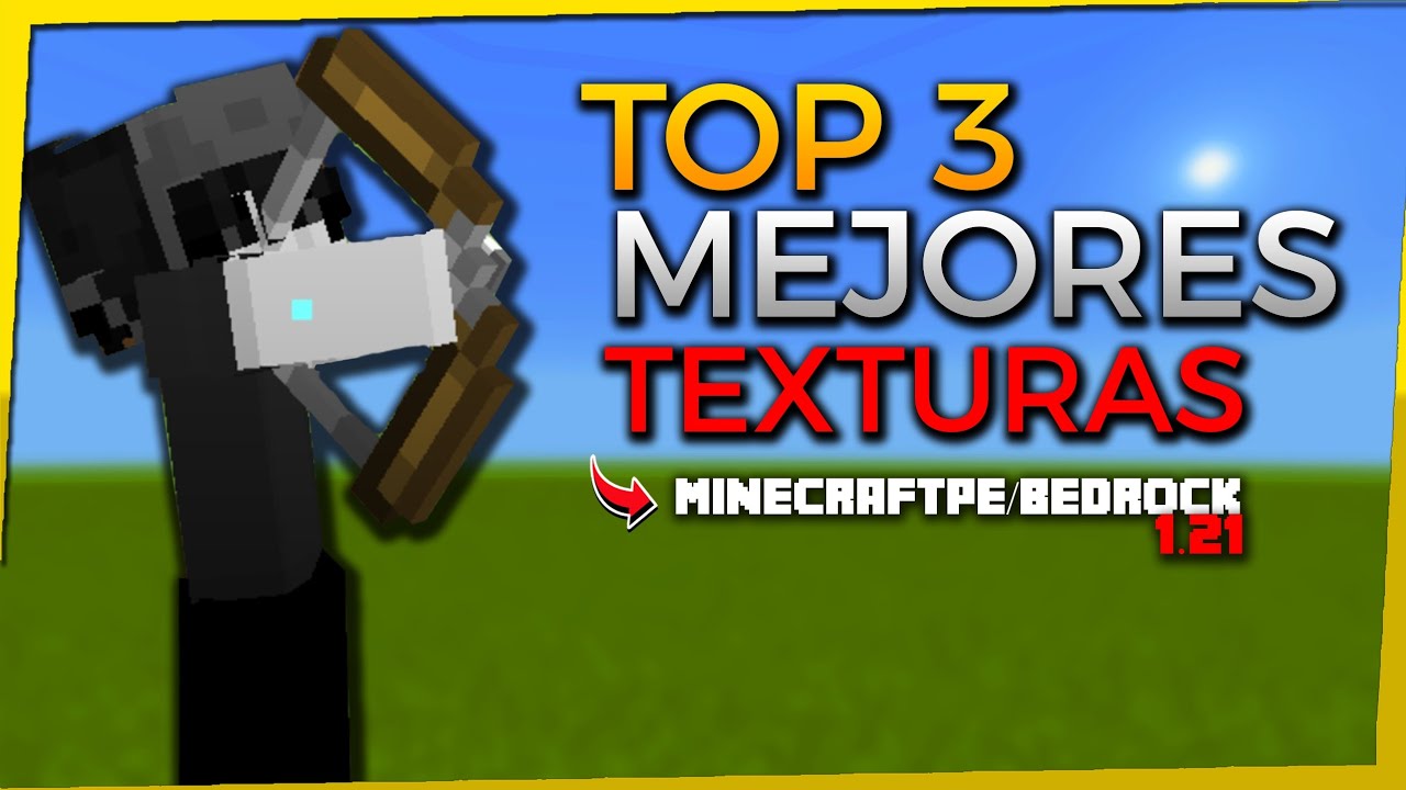 ¡TOP 3 MEJORES TEXTURAS BONITAS para MINECRAFT BEDROCK 1.21! - YouTube