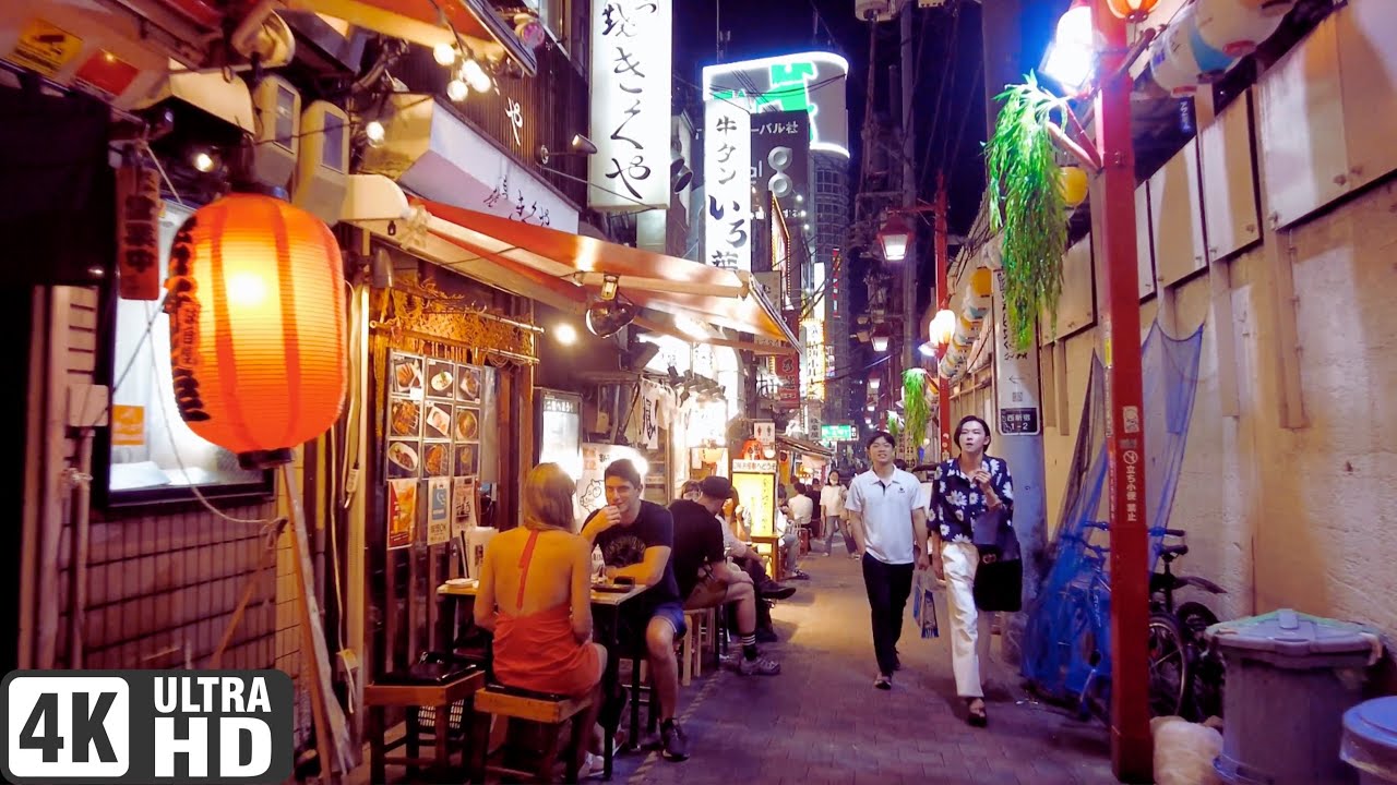 4K Japan walk | Night walking around Shinjuku Station area, Tokyo - YouTube