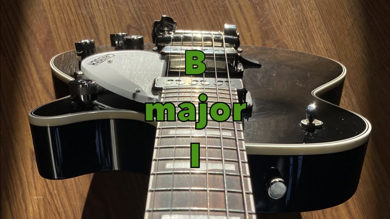 B Major backing track slow 12 bar blues 80BPM - YouTube