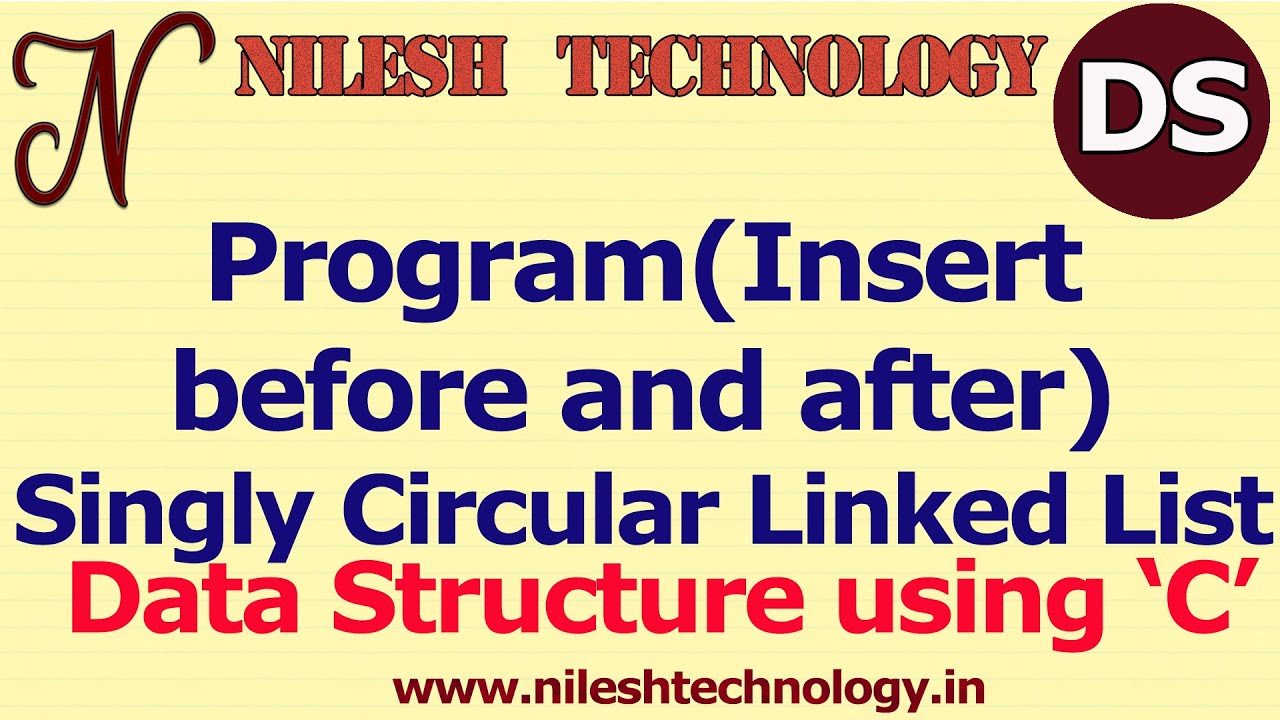 Data Structure Using C Program For Insert Before Or After In Singly 6265