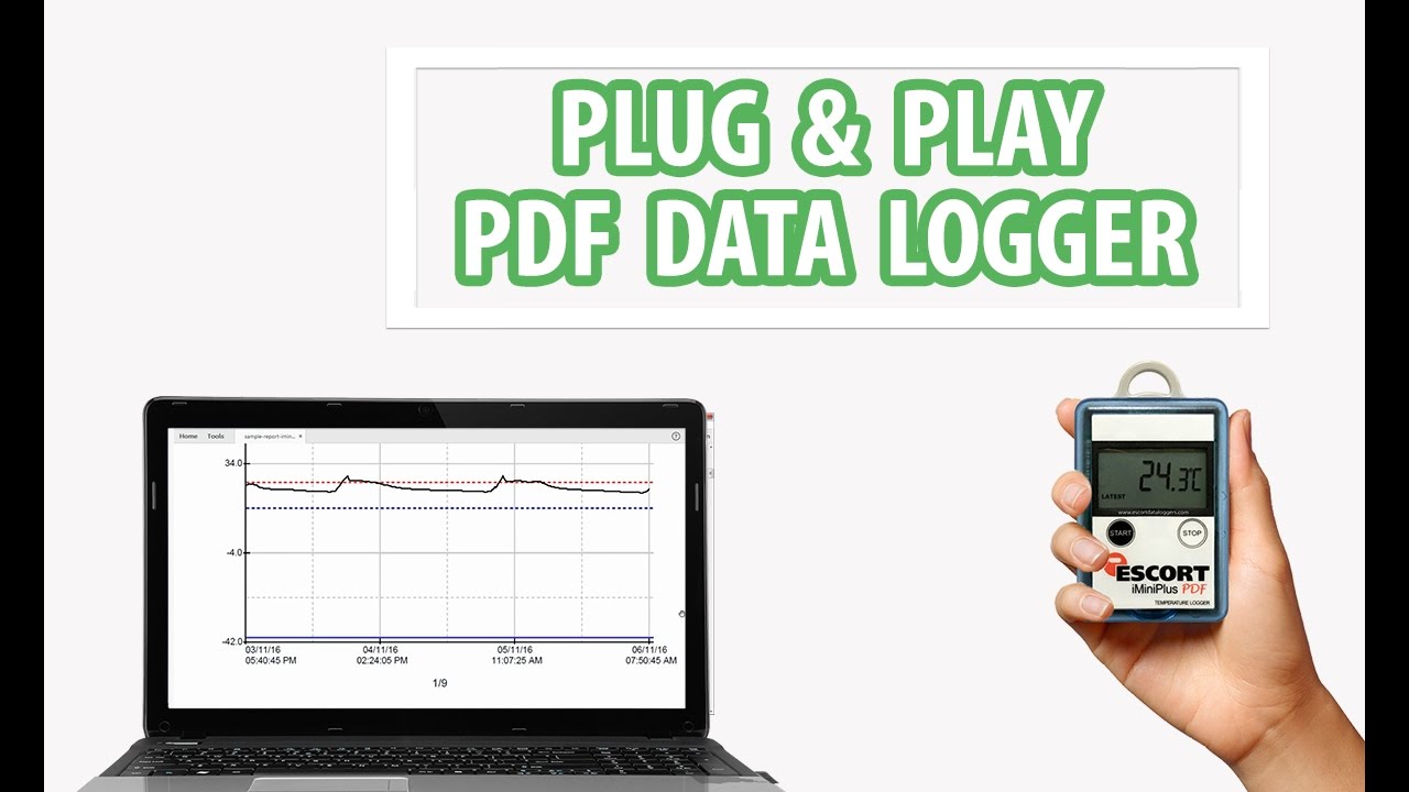 Plug and Play type Temperature Data Logger with 8000 memory capacity ...