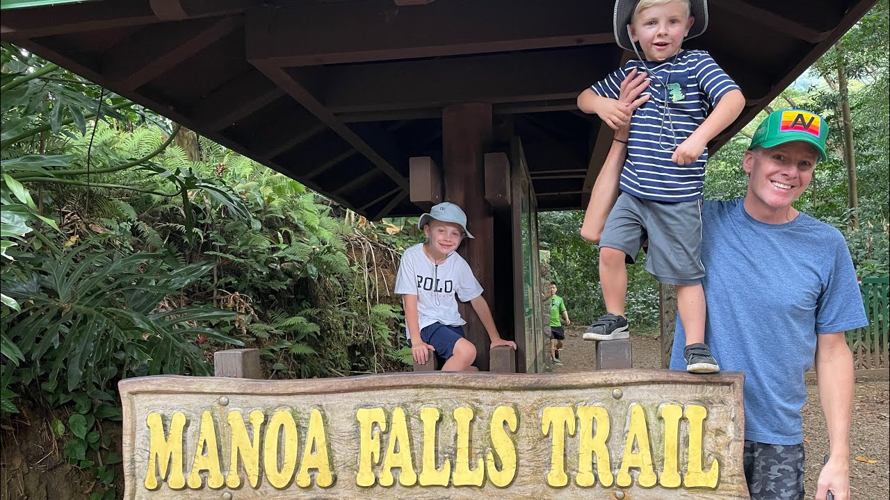 Hiking the Beautiful Monoa Falls | Exploring Oahu with Kids - YouTube