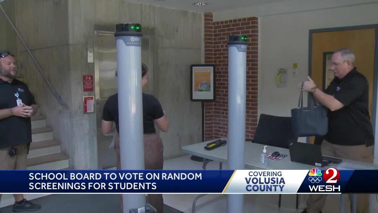 Volusia County school board to vote on random search policy - YouTube
