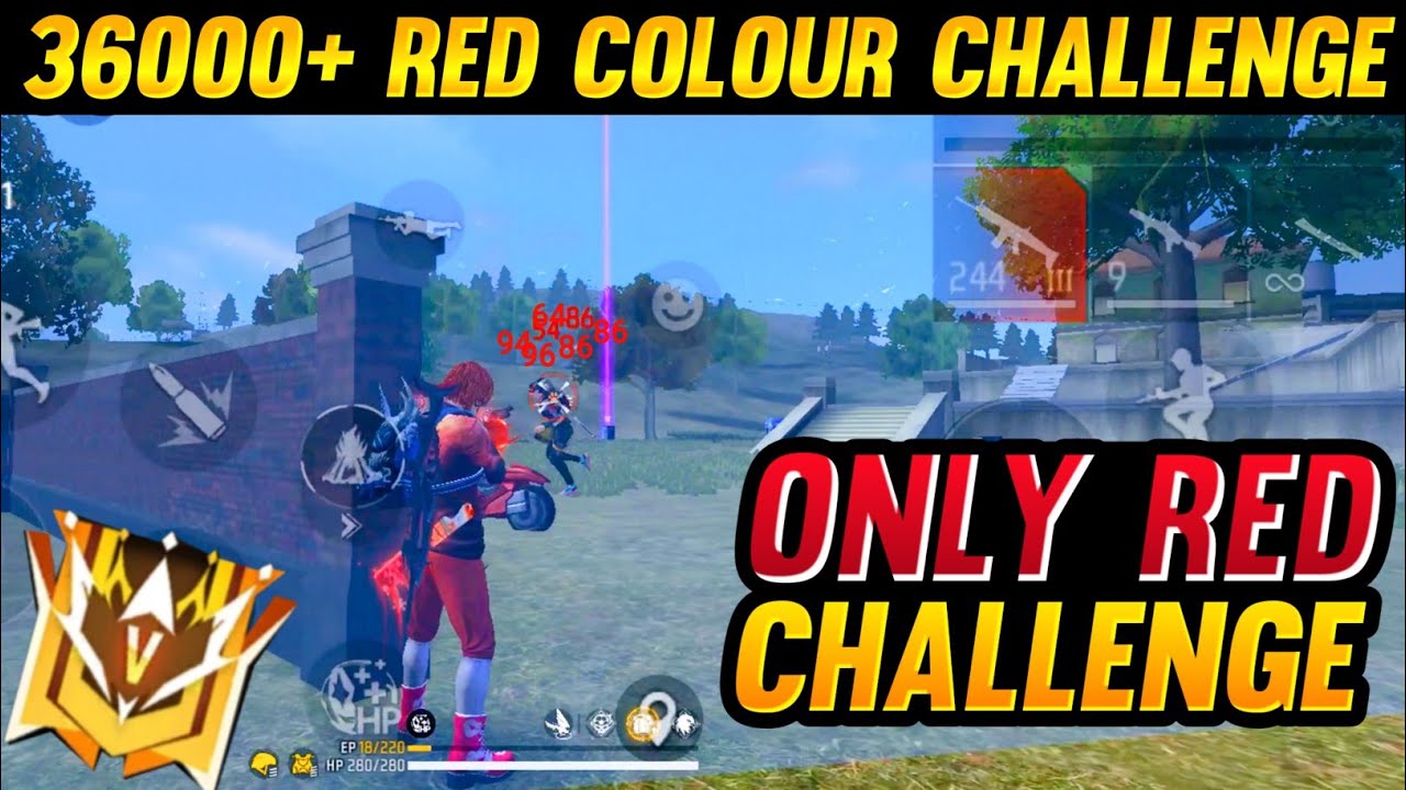 Only Red Challenge On Grandmaster 🔥 | Grandmaster 36000+ Score | DCM ...