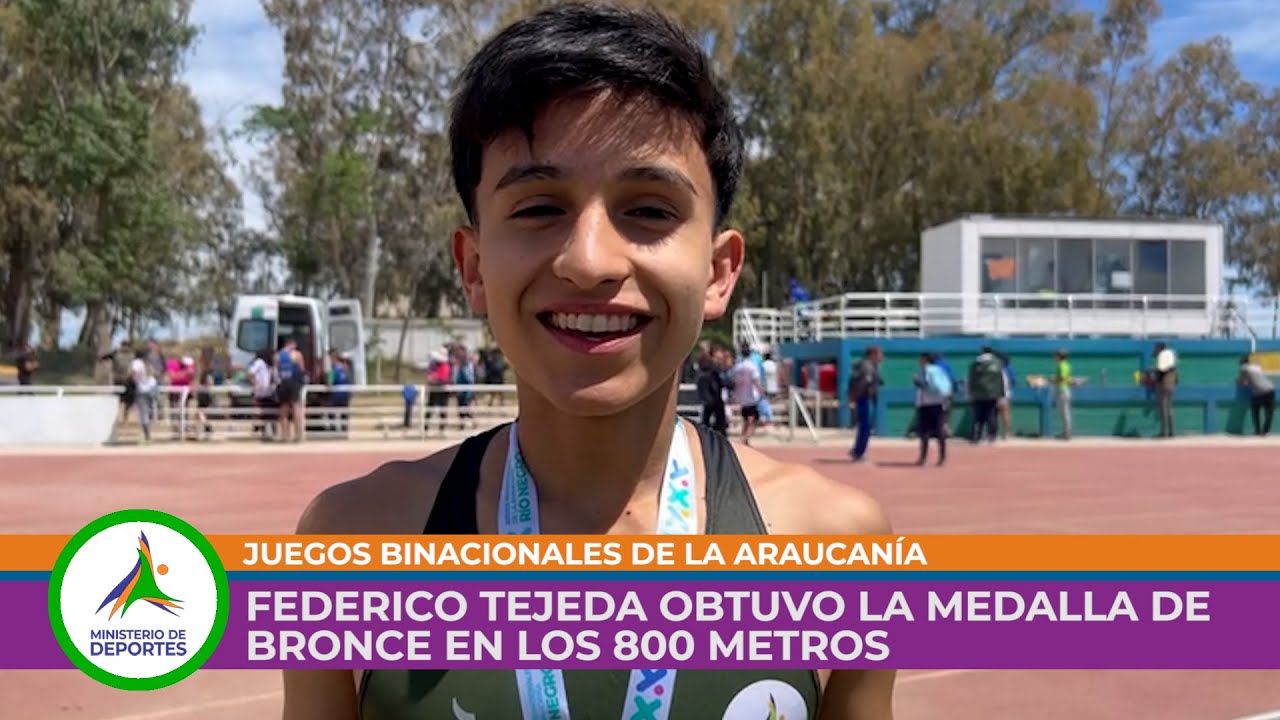 FEDERICO TEJEDA OBTUVO LA MEDALLA DE BRONCE EN LOS 800 METROS - YouTube